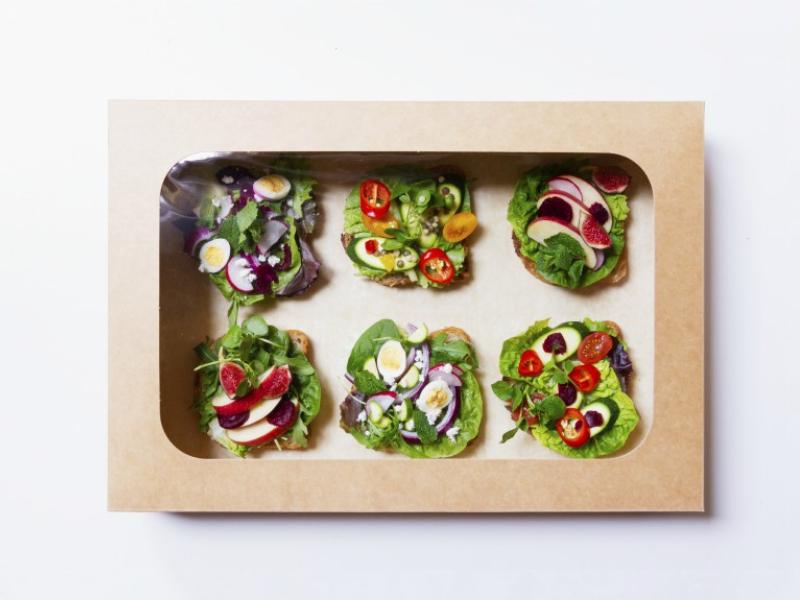 Compostable Sandwich Platter Boxes with window – Green Man Packaging