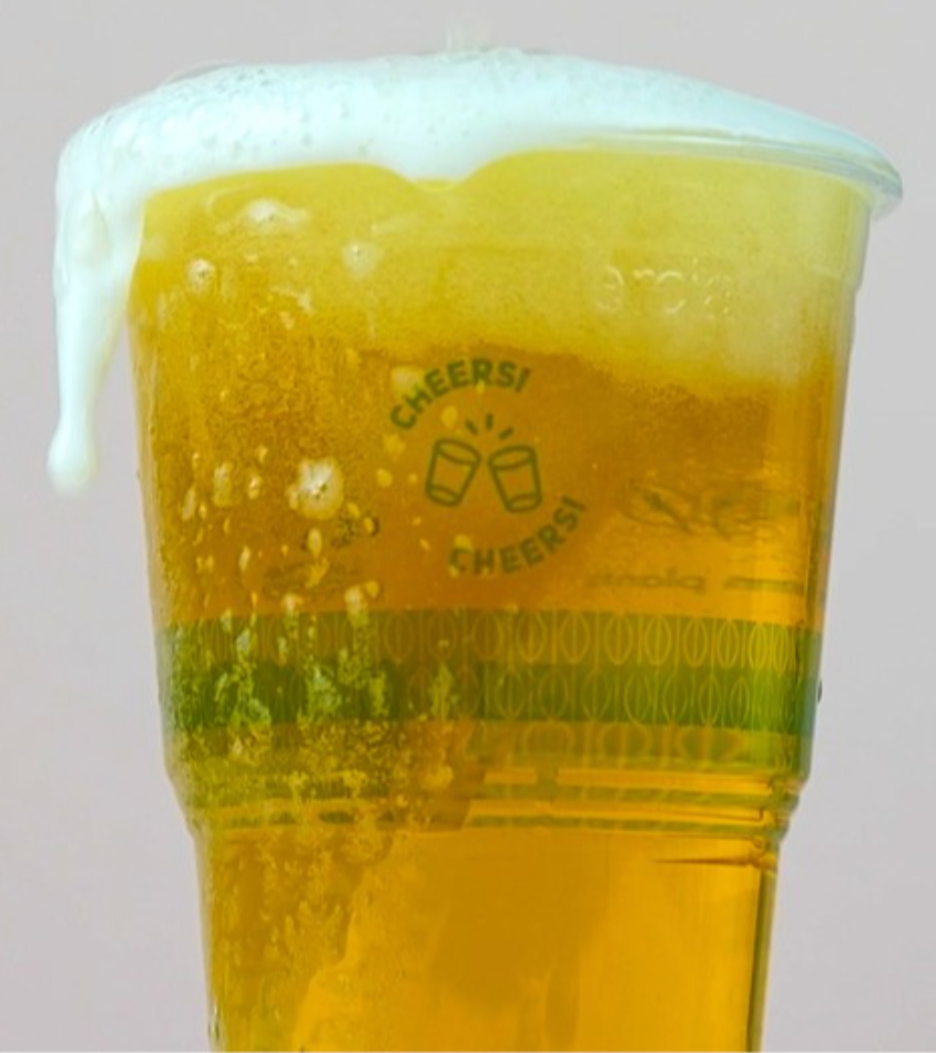 Compostable Pint to brim PLA cup, UKCA CE mark, 96-Series