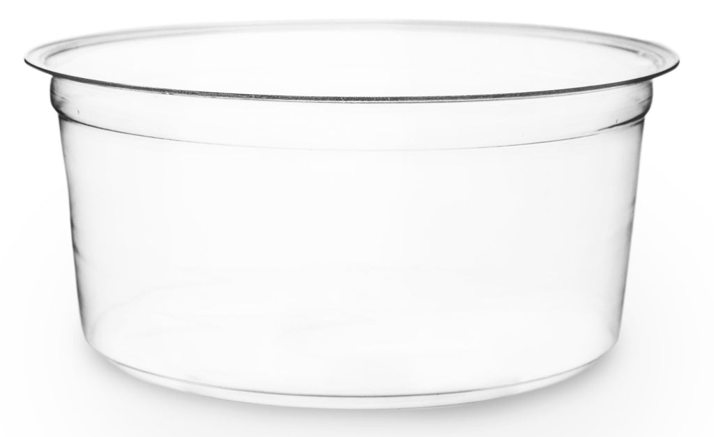 Compostable Clear PLA Round Deli Containers – Green Man Packaging