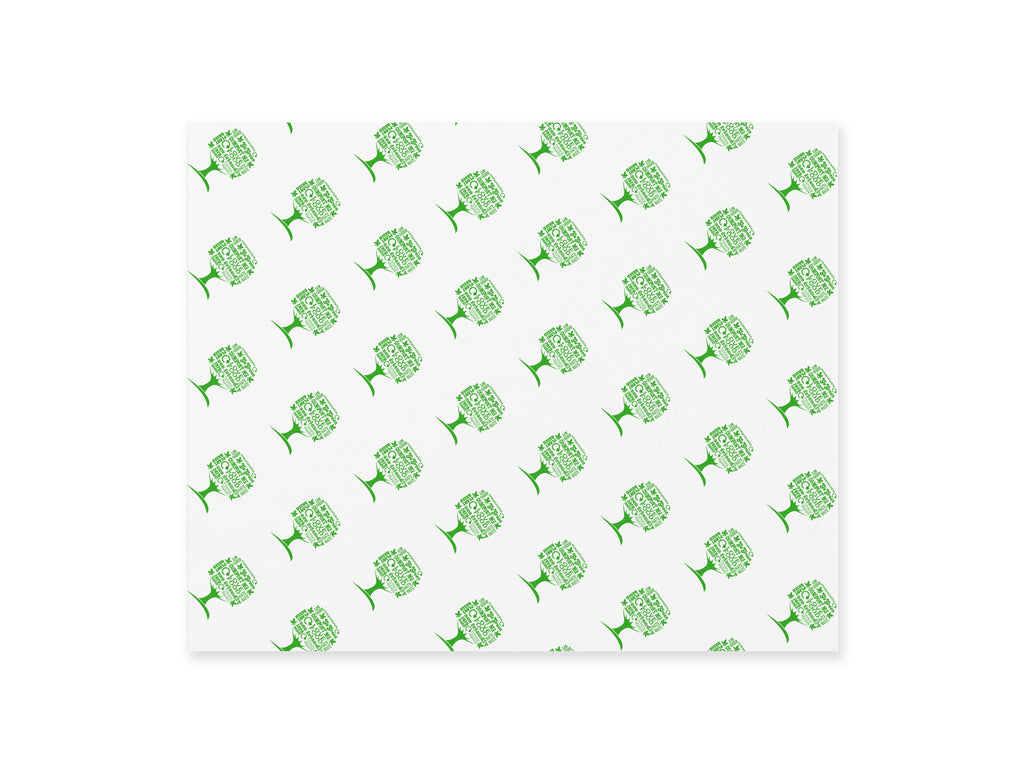 Compostable Green Tree Greaseproof Sheets - Large – Green Man Packaging
