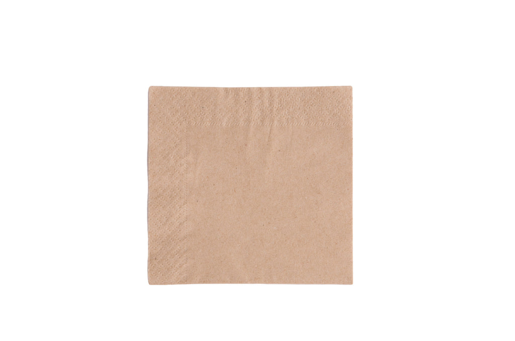 Compostable Kraft 2 Ply Square Napkin – Green Man Packaging