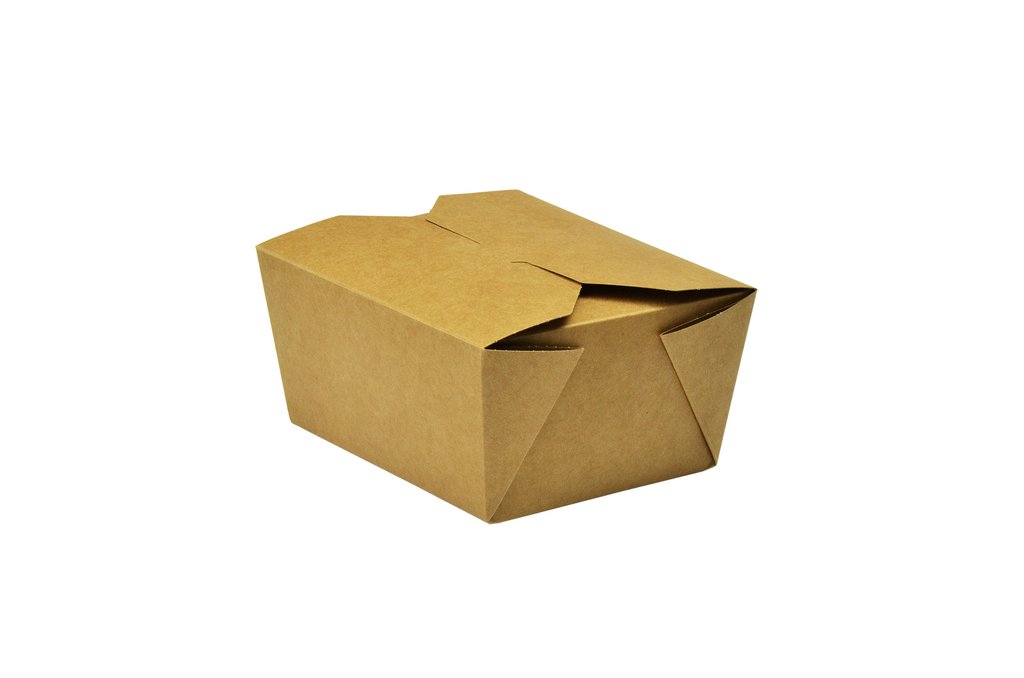 Compostable Kraft Hot Food Carton - Size A / No.1 (24oz / 700ml ...