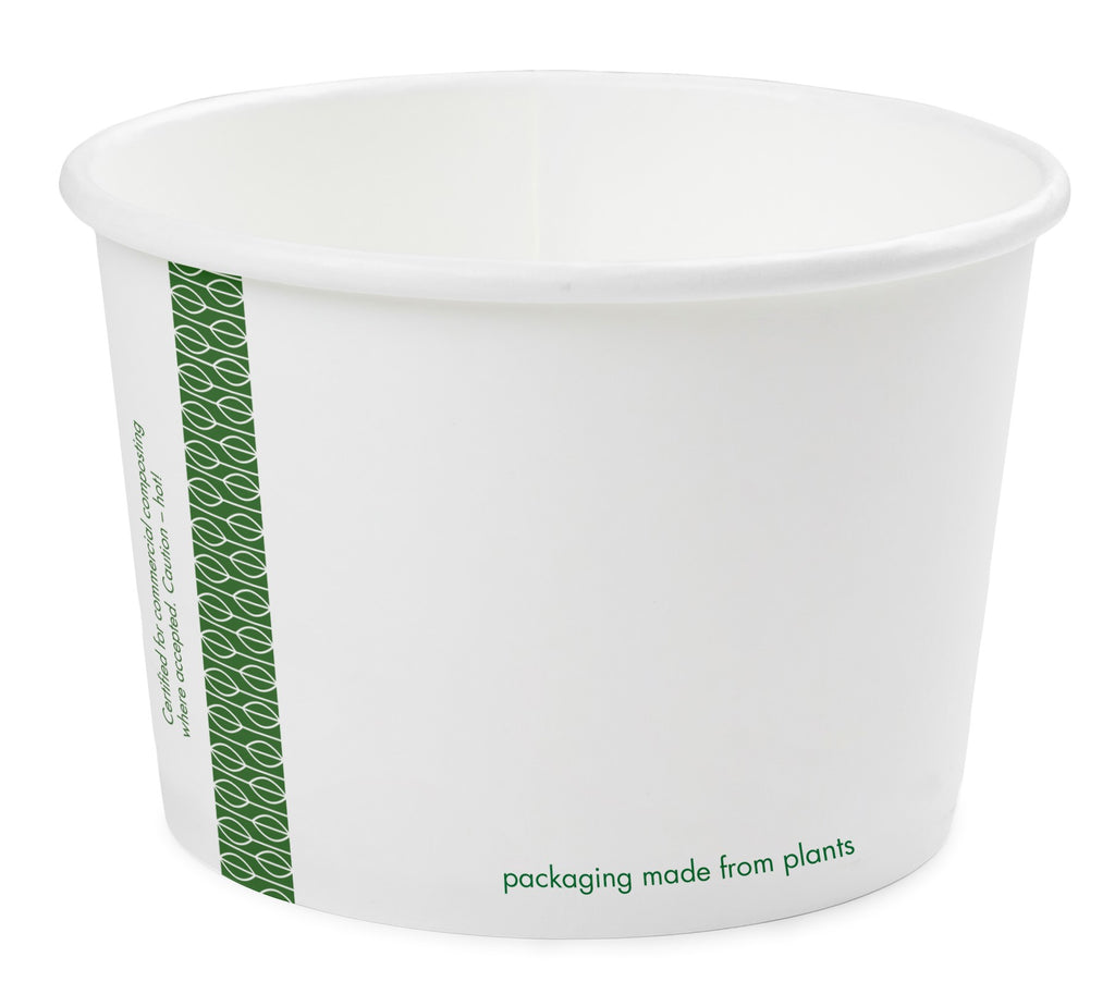 Compostable Paperboard Soup or Ice Cream Container – Green Man Packaging