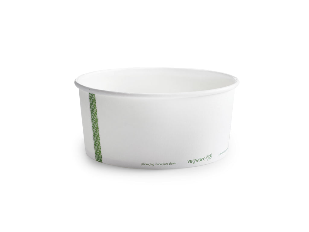 Vegware Compostable Bon Appetit Lined Paper Food Bowl – Green Man Packaging