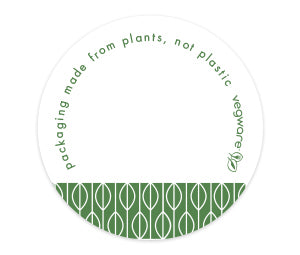 Compostable "Made From Plants" Write On Round Stickers – Green Man ...